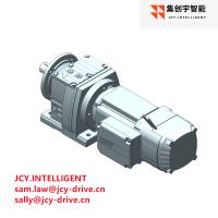 China 235Nm Helical Bevel Drive Gear Motor Reducer R57DRN80M4BE1HR 0.75KW 48.23 IE3 for sale