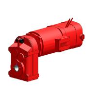 China Helical Motor Gear Unit Parallel Shaft 19.31 Flange Mounted for sale