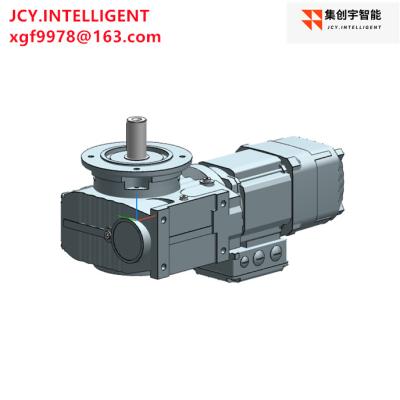 China 375NM Drive Helical Motor Gear Unit 0.55KW 158.45 300 Rpm for sale
