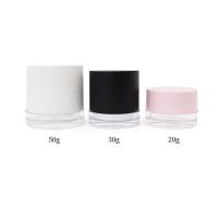 China High-grade acrylic 30/50g round bottle scrub cream bottle face cream bottle for sale