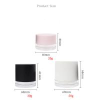 China High-grade acrylic 30/50g round bottle scrub cream bottle face cream bottle for sale
