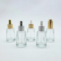 China Cosmetic packing personal skin care 30 ml 1 oz conical serum glass essential oil bottles with dropper screw met for sale