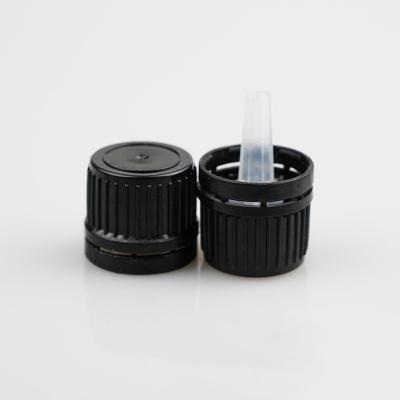 China 18/410 20/410 plastic orifice reducer tamper Cap for essential oil bottle, tamper resistant cap with stopper dropper for sale