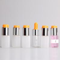China Matte cosmetic glass lotion face oil bottle foundation packaging 5ml 10ml empty frosted hair serum pump bottle with pump for sale