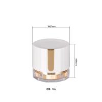 China 30g 50g Acrylic Cream Jar Cylinder Cosmetics Container Scrub Cream Bottle In Stock Logo Available for sale