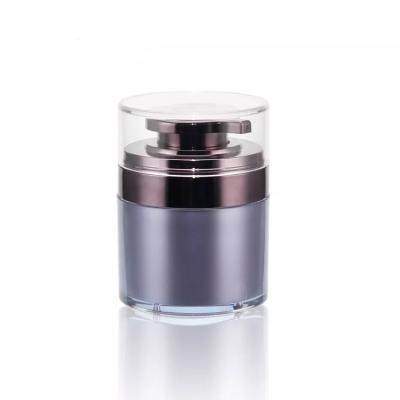 China Airless Pump Jar 30ml 50ml 1oz bottle Airless for Cream Essence Plastic bottle With Pump Facial cosmetic bottle custom for sale