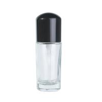 China Cosmetic round square rectangle Violet matte black 30 50 100ml fragrance oil glass perfume bottle with spray pump cap for sale