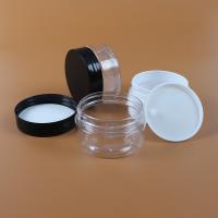 China PET plastic jars with lids food grade, cosmetic packaging cream jar plastic screw lid for sale