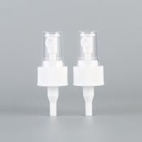 China 18mm 20mm 24mm 28mm clear and white plastic/aluminium fine mist sprayer with cap, sprayer pump with cap for sale