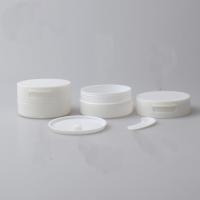 China 50g 60g 100g tooth powder bottle, plastic white filp cap jar, cream bottle jar for sale