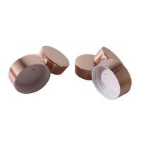China Custom Bottles Caps 38mm 40mm 42mm 53mm 58mmAnodized UV coated golden silver caps and lids for cosmetics  bottle and Jar for sale