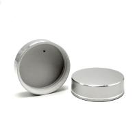 China Custom Bottles Caps 38mm 40mm 42mm 53mm 58mmAnodized UV coated golden silver caps and lids for cosmetics  bottle and Jar for sale