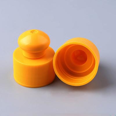 China Plastic Round 24/410 28/410 Push Pull Orange Caps for Bottle for sale