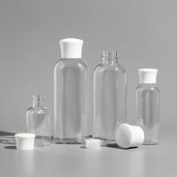 China 30ml 50ml 120ml 150ml 200ml300ml500ml transparent round PET Rose essential oil bottle pure dew bottle with plastic cap for sale