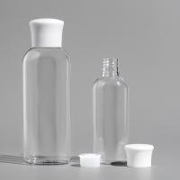 China 30ml 50ml 120ml 150ml 200ml300ml500ml transparent round PET Rose essential oil bottle pure dew bottle with plastic cap for sale
