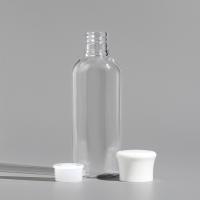 China 30ml 50ml 120ml 150ml 200ml300ml500ml transparent round PET Rose essential oil bottle pure dew bottle with plastic cap for sale