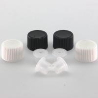 China 18/410 20/410 22mm 24mm 28mm Size PolyCone Lined Black Phenolic Caps For Essential Oil Bottles for sale