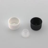 China 18/410 20/410 22mm 24mm 28mm Size PolyCone Lined Black Phenolic Caps For Essential Oil Bottles for sale