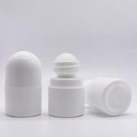 China Leak-Proof 30ml 50ml 75ml 100ml HDPE Plastic Roller Ball Deodorant Container Empty Antiperspirant Bottle for sale