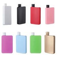 China 200ml 300ml Custom Color Gold Empty HDPE Flat Sunscreen Tanning Oil Lotion Cream Body Oil Shampoo Plastic Bottles for sale