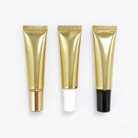 China 10ml 20ml 30ml 50ml hot sale applicator tube, Eye Cream tube With electroplate golden tube for sale