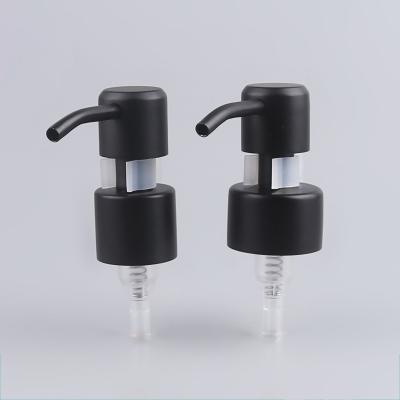 China Manufacturer 24/410 face cream pump shampoo bottle pump plastic black lotion pump dispenser for shampoo for sale