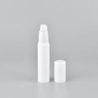China Stock 15ml 30ml 50ml Black high end press pump plastic emulsion bottle frosted vacuum bottle for sale