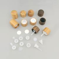 China 18/410 20/410 24/410 28/410 Wooden Screw Cap Bamboo Screw Top Lid Bottle Cap For Cosmetic Packaging Essential Oil Bottle for sale