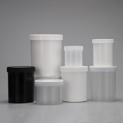 China Supply 100-1000ml chemical powder plastic bottle, 150ml 200ml cosmetic packaging sealed mask jar for sale