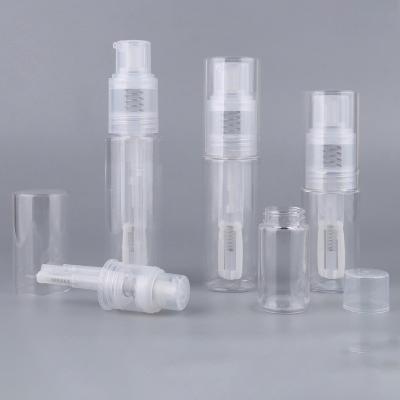 China 60ml 80ml 120ml Dry Hair Powder Spray Pump Bottle, Skin Care Baby Talcum Dry PET Powder Pump Spray cosmetic packaging for sale