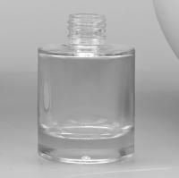 China Transparent/Frosted Super Thick Bottom Flat Shoulder Round 30ml Serum Essence Pump Dropper Glass Bottles for sale
