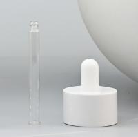China Transparent/Frosted Super Thick Bottom Flat Shoulder Round 30ml Serum Essence Pump Dropper Glass Bottles for sale