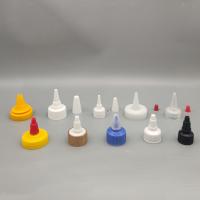 China Screw CRC 20mm 24mm 28mm 32mm 38mm bottle lids plastic cover disc top cap flip top caps plastic nozzle tips for sale