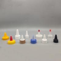 China Screw CRC 20mm 24mm 28mm 32mm 38mm bottle lids plastic cover disc top cap flip top caps plastic nozzle tips for sale