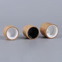 China 20/410 Wooden Bamboo Bottle Cap 24/410 Plastic Shampoo Disc Top Cap Nature Bamboo Flip Top Cap for sale