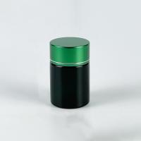 China 55cc Amber PET Pharmaceutical Pill Bottle With Screw Cap With Pressure Sensitive Liner for sale