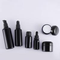 China Child Resistant Matte Black Tincture Bottles/Jar  Bottle--（ 10ml 15ml 30ml 50ml 100ml 200ml） Jar（20g 30g 50g ） for sale