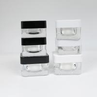 China 15ml 30ml 50ml Acrylic Cream Jar – Double Wall Square for sale