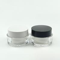 China Round 2-Layer Plastic Jar, High-Quality Acrylic Plastic Jar With 15g 30g 50g for sale