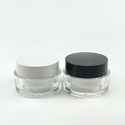 China Round 2-Layer Plastic Jar, High-Quality Acrylic Plastic Jar With 15g 30g 50g for sale