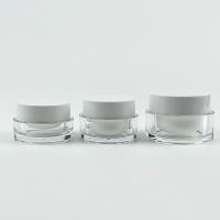 China Round 2-Layer Plastic Jar, High-Quality Acrylic Plastic Jar With 15g 30g 50g for sale
