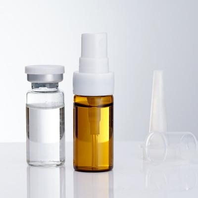 China Amber Glass With 20mm Snap Top Pump For Reagent Sample Bottle, Lyophilized Powder Bottle, Perfume Bottle for sale