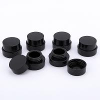 China 5g Thick Black UV Protection Small PP Jars with Lids 5ml Concentrate Jars for Wax Leaf Salve for sale