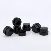 China 5g Thick Black UV Protection Small PP Jars with Lids 5ml Concentrate Jars for Wax Leaf Salve for sale