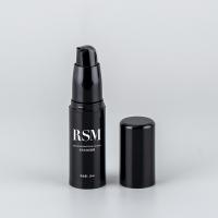 China 20ml 30ml 40ml 50ml Empty all black frosted airless lotion pump bottle PP airless pump black Cosmetic refillable Jar for sale