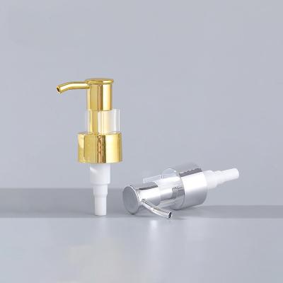 China Metal Gold/Silver Lotion Dispenser Pump Plastic Shampoo 28/410 24/410 Lotion Pump Dispenser Replacement for sale
