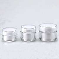 China 5G 10G 15G 20G 50G 100G Cosmetic Jar Acrylic Cream Jar Refillable Cans Vacuum Bottle for sale
