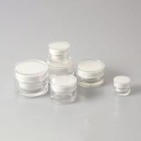 China 5G 10G 15G 20G 50G 100G Cosmetic Jar Acrylic Cream Jar Refillable Cans Vacuum Bottle for sale