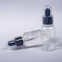 China Dropper Bottle 25ml 50ml, Amber Color With Wide Black Safety Cap And Clear Or Gloss Black Rubber Nipple - Graduation for sale