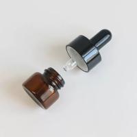 China Amber Mini Glass Dropper Bottle With Glass Pipette For Essential Oil Aromatherapy Transparent Liquid Vials 0.03oz/0.07oz for sale